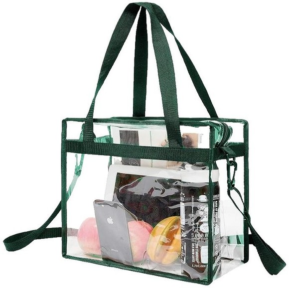 Bagail | Bags | Bagail Clear Tote Bag Stadium Approved Green 2x12x6in ...